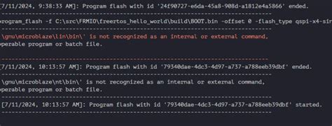 Unable To Program Flash Memory In Vitis Unified Ide 20241
