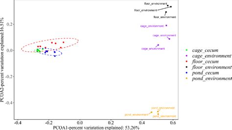 Compositional Biplot Of Bacterial Community Composition Of Cecal Download Scientific Diagram