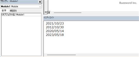 excel vba関数 datevalue関数 日付を表す文字列から日付の値を取得する