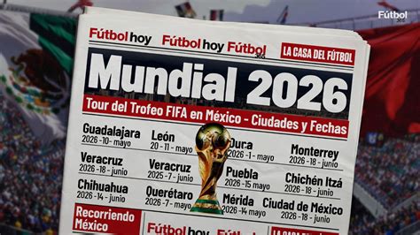 Mundial 2026 Tour Del Trofeo Fifa En México Ciudades Y Fechas
