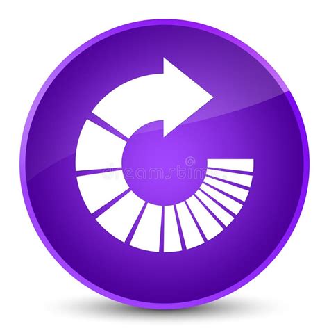 Rotate Arrow Icon Elegant Purple Round Button Stock Illustration Illustration Of Round Purple
