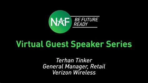 Naf On Linkedin Virtual Guest Speaker Series Terhan Tinker General Manager Retail…