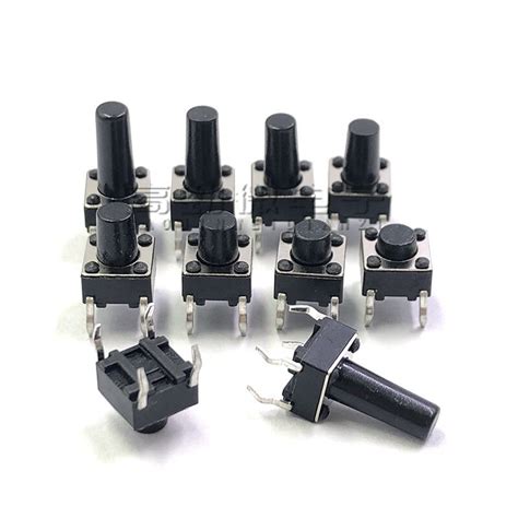 6x6mm Panel Pcb Momentary Tactile Tact Mini Push Button Switch Dip 4pin 6x6x4 3 5 6 