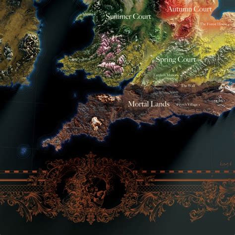 Map Of Prythian Dark Mode 😎🌑 R Acotar