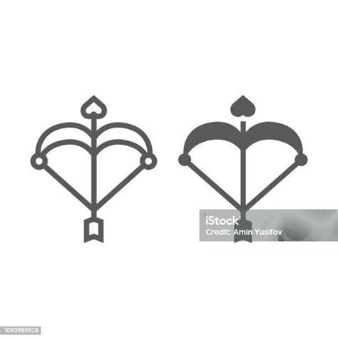 큐 피드 활 선 및 문자 모양 아이콘 사랑과 발렌타인 심장 기호로 화살표 벡터 그래픽 흰색 바탕에 선형 패턴 10에 대한 스톡 벡터 아트 및 기타 이미지 Istock