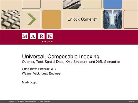 Ppt Universal Composable Indexing Queries Text Spatial Data Xml Structure And Xml