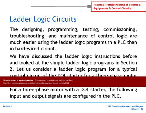 Electrical Troubleshooting Control Circuits PPT Slide Deck
