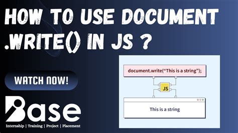 How To Use Document Write In Js Youtube