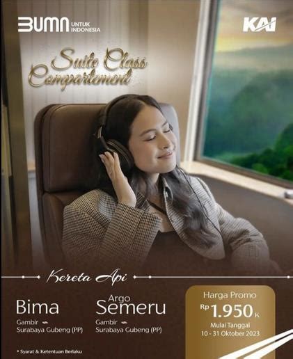 Harga Tiket Kereta Suite Class Compartment Kereta Api Kita
