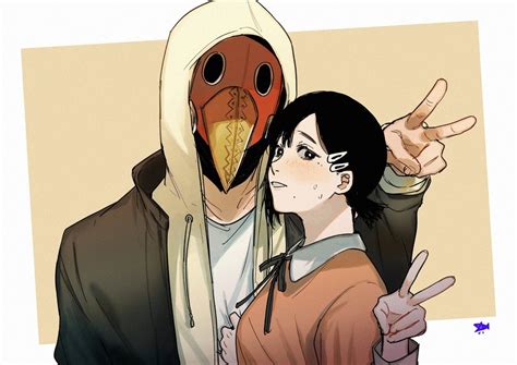 Higashiyama Kobeni And Violence Devil Chainsaw Man Drawn By