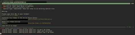 Improve Ui Around Theme Serve Errors · Issue 1397 · Shopifyshopify Cli · Github