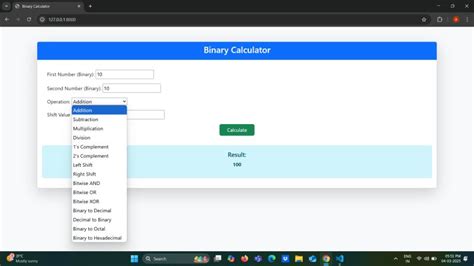 Django Binarycalculator Python Webdevelopment Ajeet Kumar