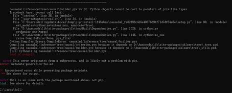 some problems in installing causalml · issue 593 · uber causalml · github
