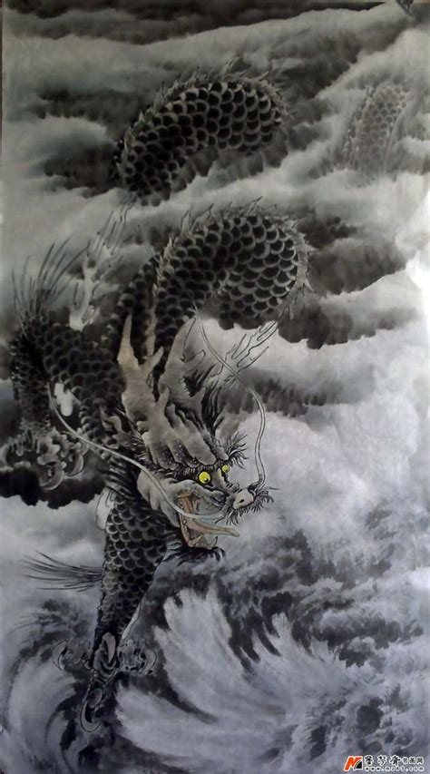 書畫名家的水墨龍 每日頭條