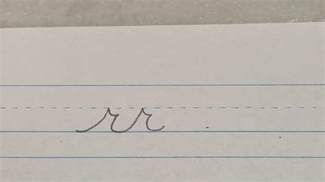 How To Connect Cursive R Cursive R Cursive Penmanship