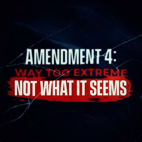 Amendment 4 Is Not What It Seems Have You Shared Our Not What It Seems Video With Your