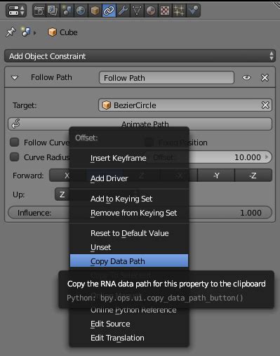 Animation How To Animate Constraints With Python Blender Stack Exchange