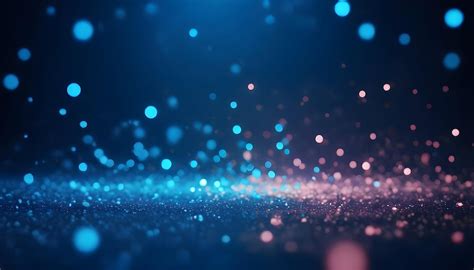 Glitter Blue Particles Stage And Light Shine Abstract Background Flickering Particles Bokeh