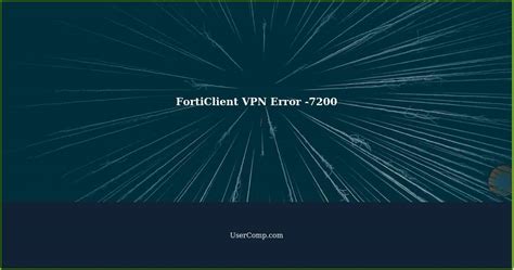 FortiClient VPN Stuck At With Error Code Credential Or SSL VPN Connection Issue