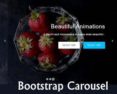 Bootstrap Carousel Touch Slider With Text Animation Slider Carousel Bootstrap Textanimation
