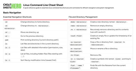 linux command line cheat sheet cheatsheet cheat sheets hero