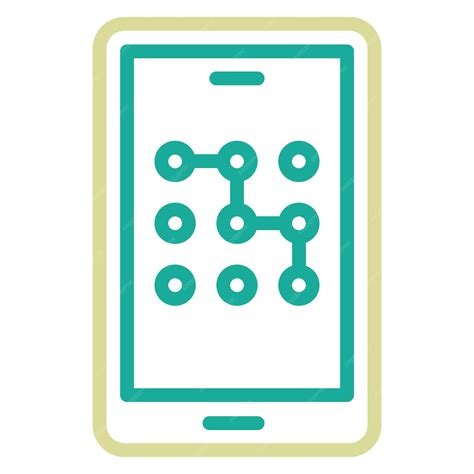 Premium Vector Mobile Pattern Lock Vector Icon Illustration Of Protection And Security Iconset