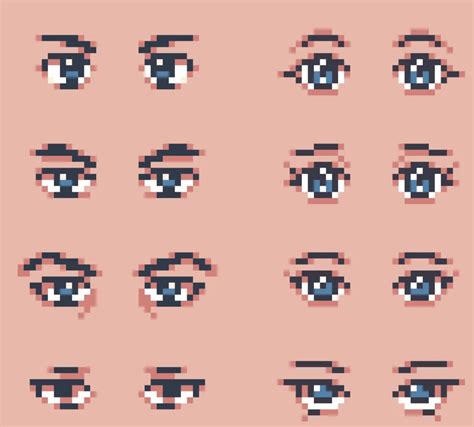 Pixel Art Eyes Reference Art