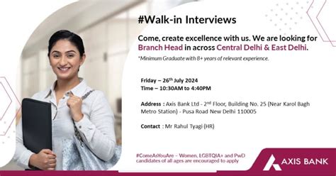 Rahul Tyagi On Linkedin Walkininterview Dilseopen Comeasyouare Dilseopen Axisbank
