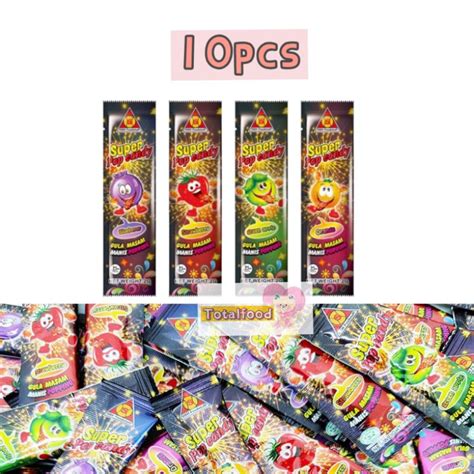 10pcs Super Pop Candy Gula Masam Manis Fruits Flavour Popping Candy Shopee Malaysia