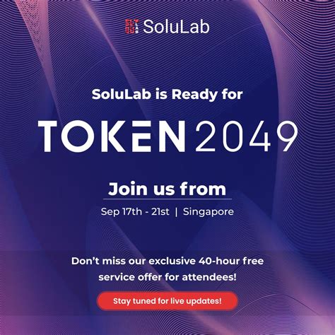 Solulab On Linkedin Token2049 Blockchain Innovation Networking Solulab…