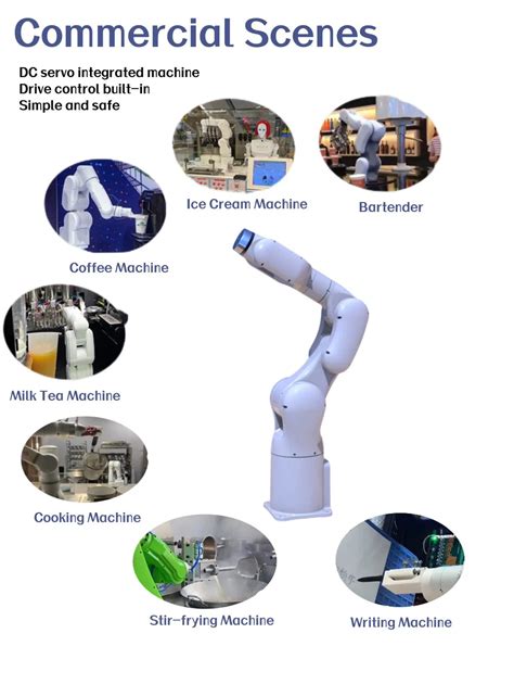 6 Axis Industrial Robotic Elfin Collaborative Robot Arm For Ice Cream Machine Industrial Robot