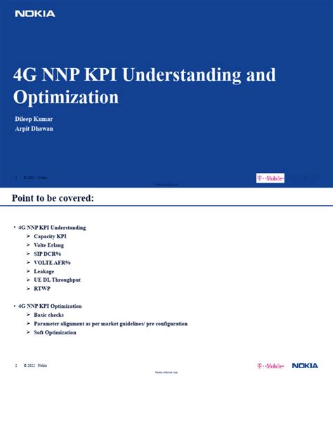 4g Nnp Kpi Understanding And Optimization Pdf Lte Telecommunication Telecommunications