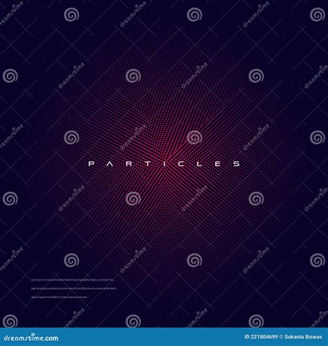 Abstract Particle 3d Background Element Technology And Big Data Vector Illustration Beautiful