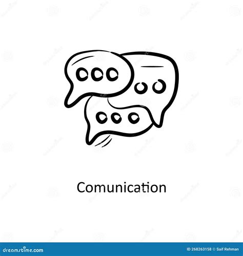 Communication Outline Icon Design Illustration Project Management Symbol On White Background