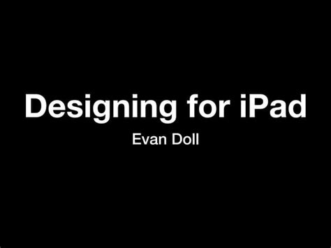 Stanford Cs193p Designing For Ipad Pdf