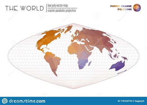 Polygonal Map Of The World Stock Vector Illustration Of Original Location 178164776