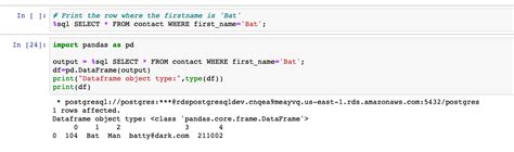 Jupyter Notebook Interfacing Aws Rds Engine And Converting Into Python