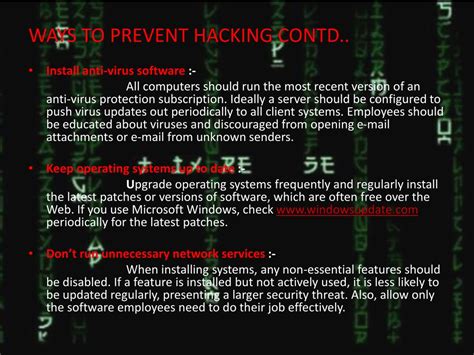 Ppt Hacking And Ways To Prevent Hacking Powerpoint Presentation Free Download Id