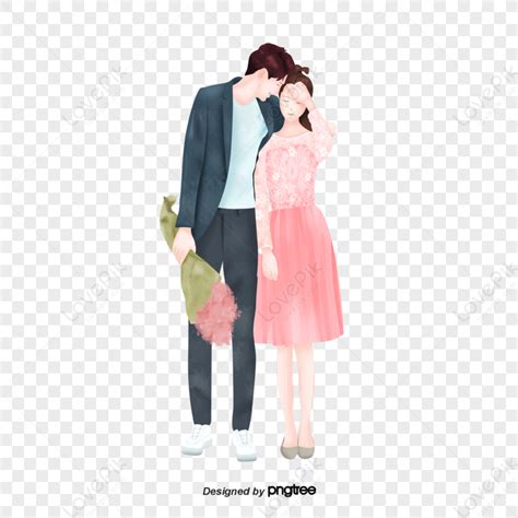 친애 훈훈한 커플 일러스트삽화의식플로라 Png 일러스트 무료 다운로드 Lovepik