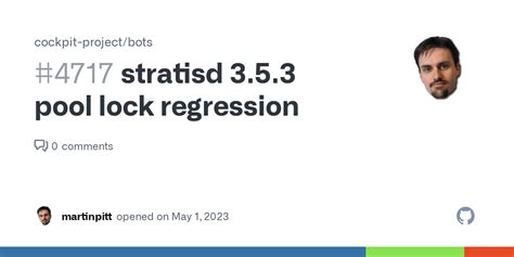 Stratisd 353 Pool Lock Regression · Issue 4717 · Cockpit Projectbots · Github