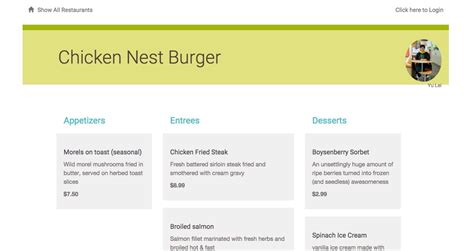 github leiyudongyu web apps of restaurants and menus using flask
