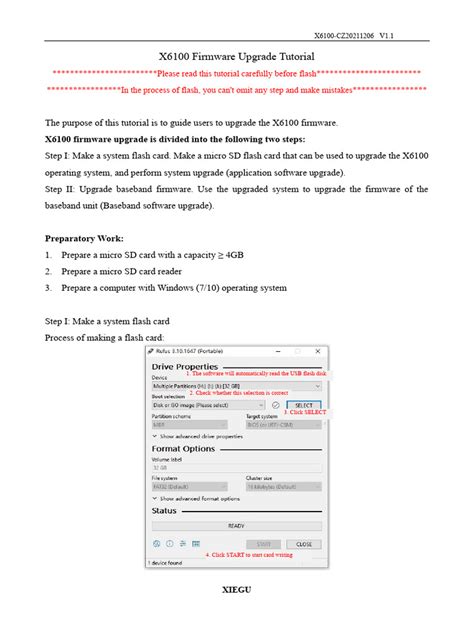 Xiegux6100firmwareupgradetutorialv11 Pdf Computer File