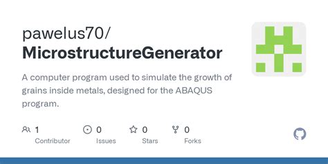 GitHub Pawelus70 MicrostructureGenerator A Computer Program Used To