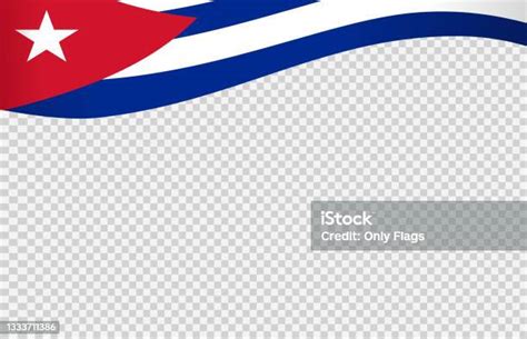 Png 또는 투명 한 배경에 고립 된 쿠바의 국기를 흔들며 쿠바의 상징 배너 카드 광고 홍보 벡터 일러스트 최고 금메달 스포츠 우승자 국가 템플릿 쿠바 국기에 대한 스톡