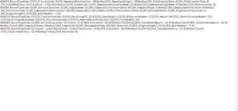 Export Scenario For ACH Flat File Specs Community