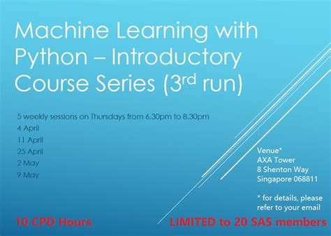 machine learning with python introductory course series 3rd run