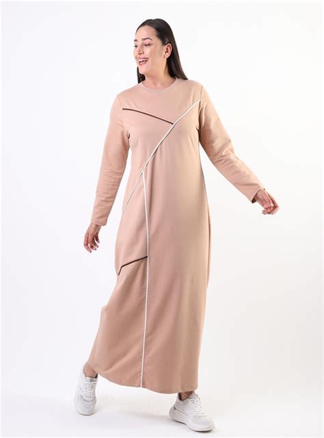 Beige Plus Size Dress
