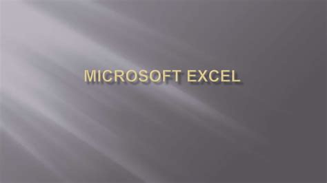 microsoft excel pptx