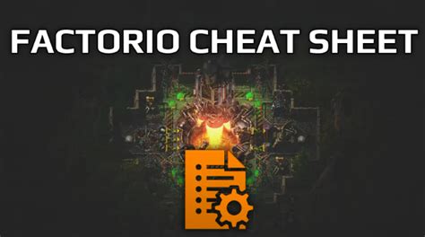 Factorio Cheat Sheet Alfintech Computer
