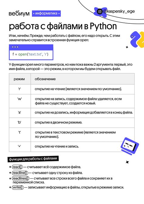 Работа с файлами Python Без Сменки